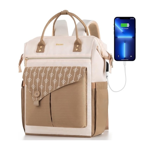 Bags | Stylish Laptop Backpack Usb Port Water Resistant Backpack Travel ...